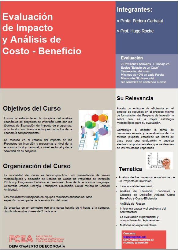 Información del curso | (E90) Evaluación de Impacto y Análisis Costo ...